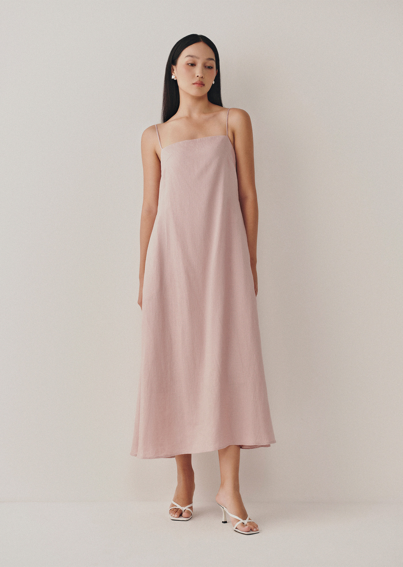 Stephanie Maxi Dress - Powder | Caramel Monster
