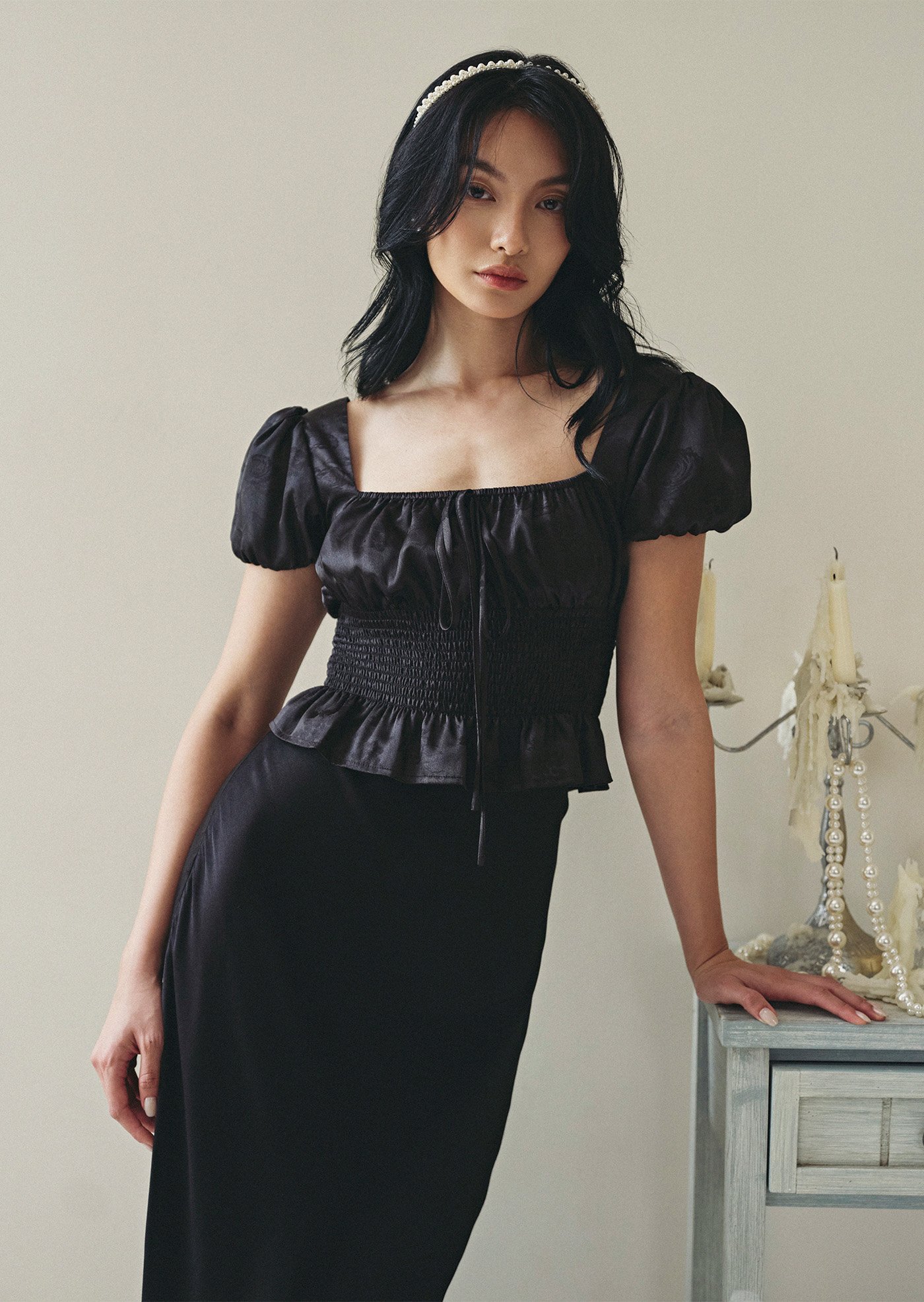 Samantha Top - Jet | Caramel Monster