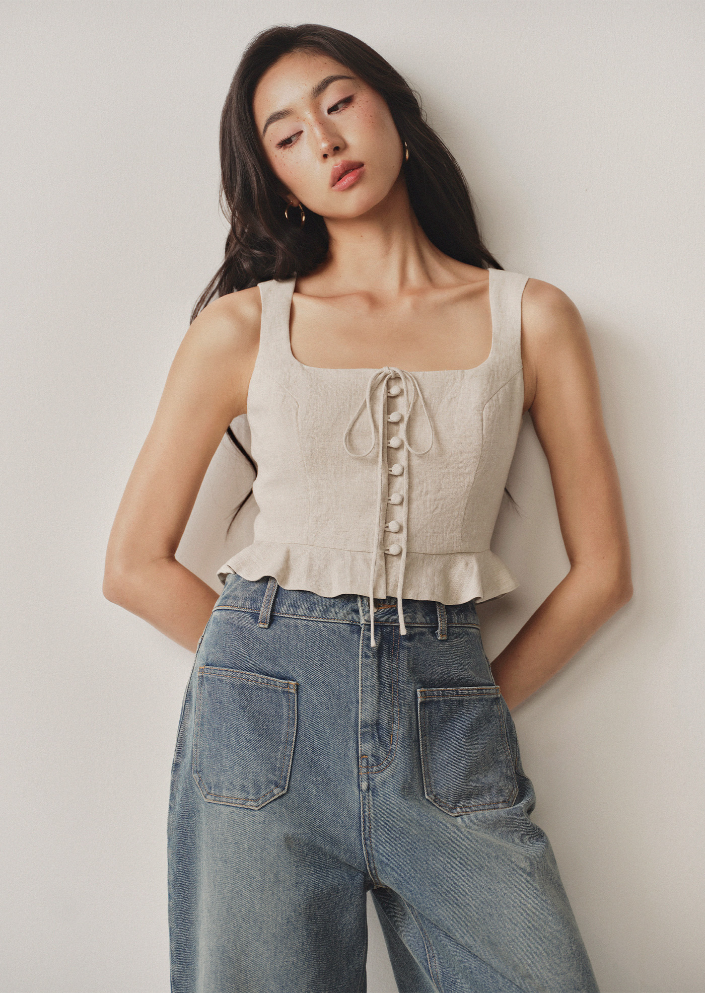 Beth Top - Sand | Caramel Monster