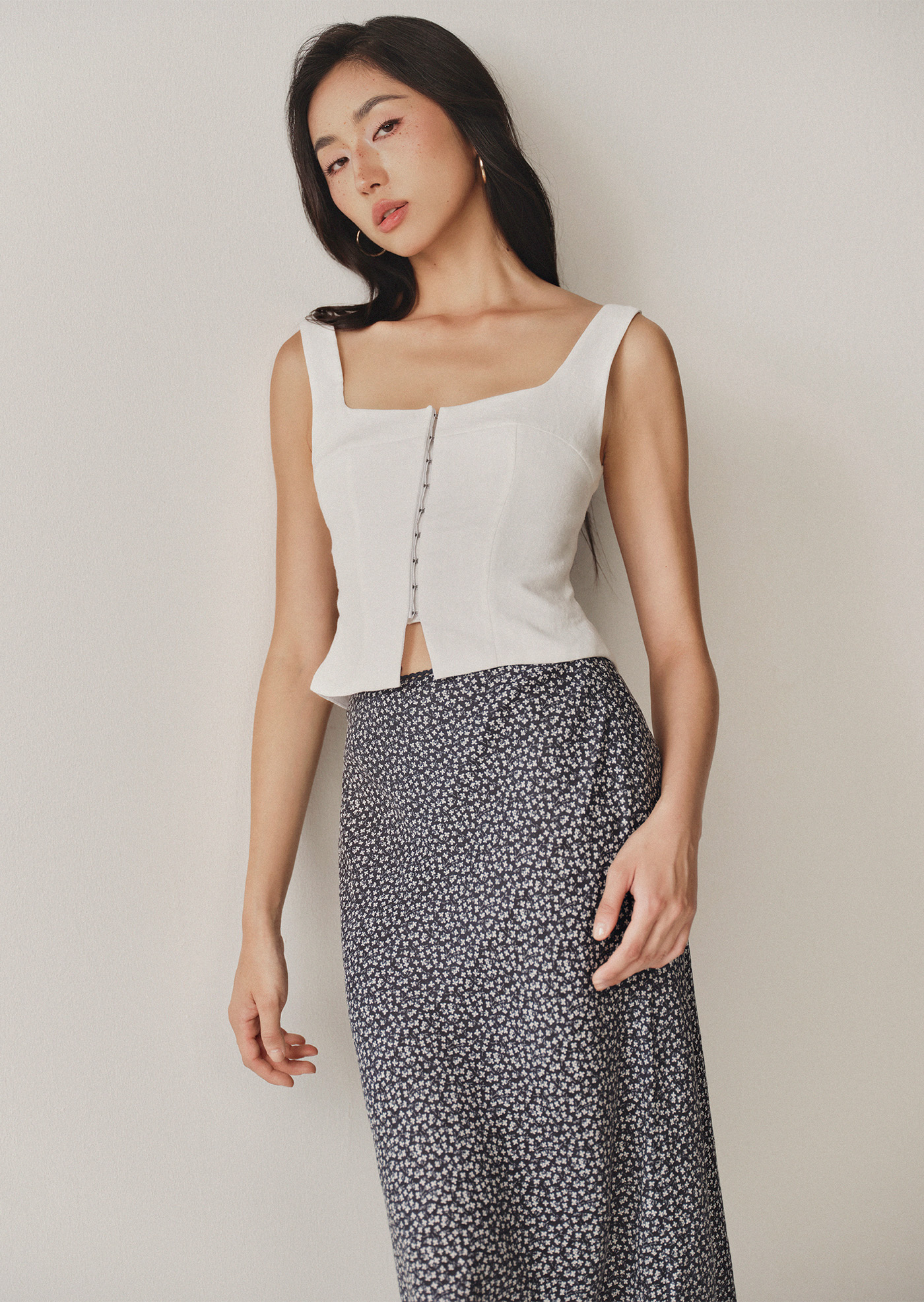 Riley Top - White | Caramel Monster