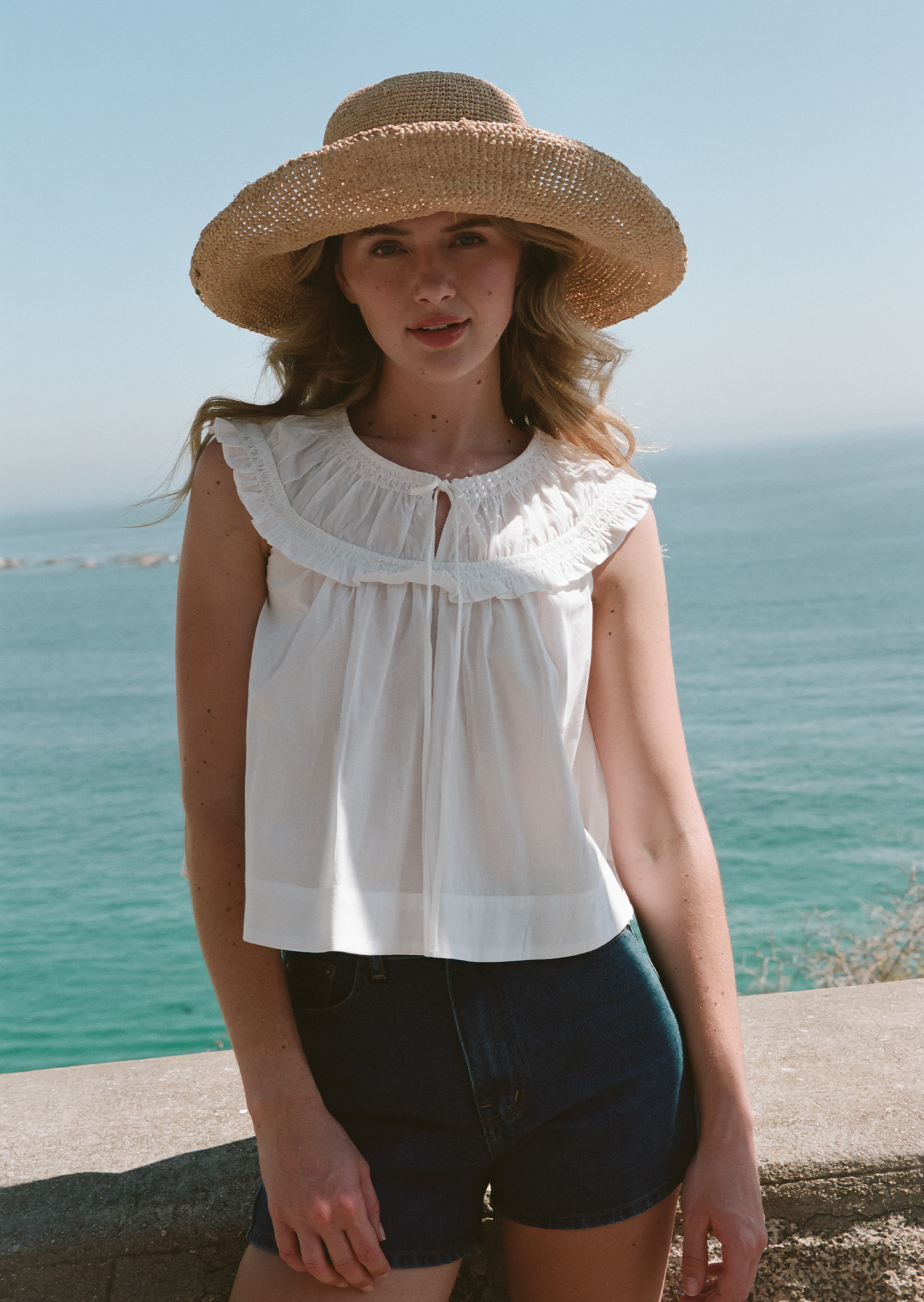 Kayla Top - White | Caramel Monster