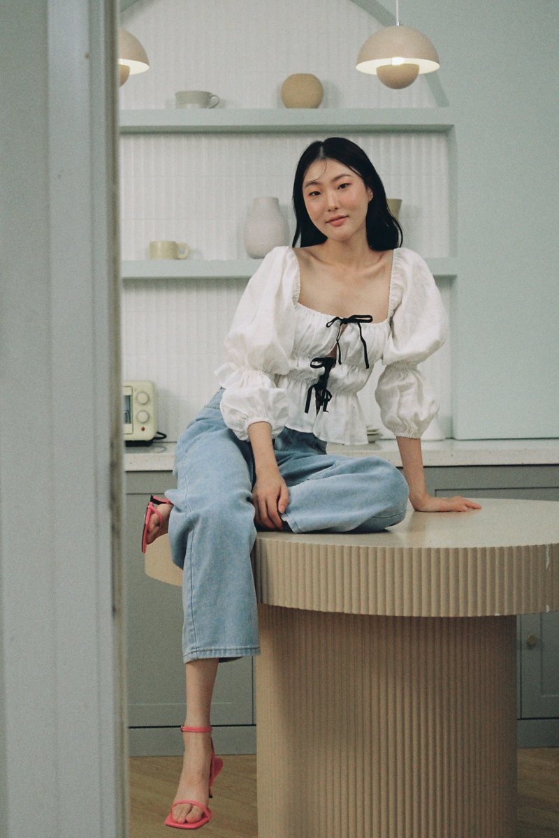 Amanda Top - White | Caramel Monster