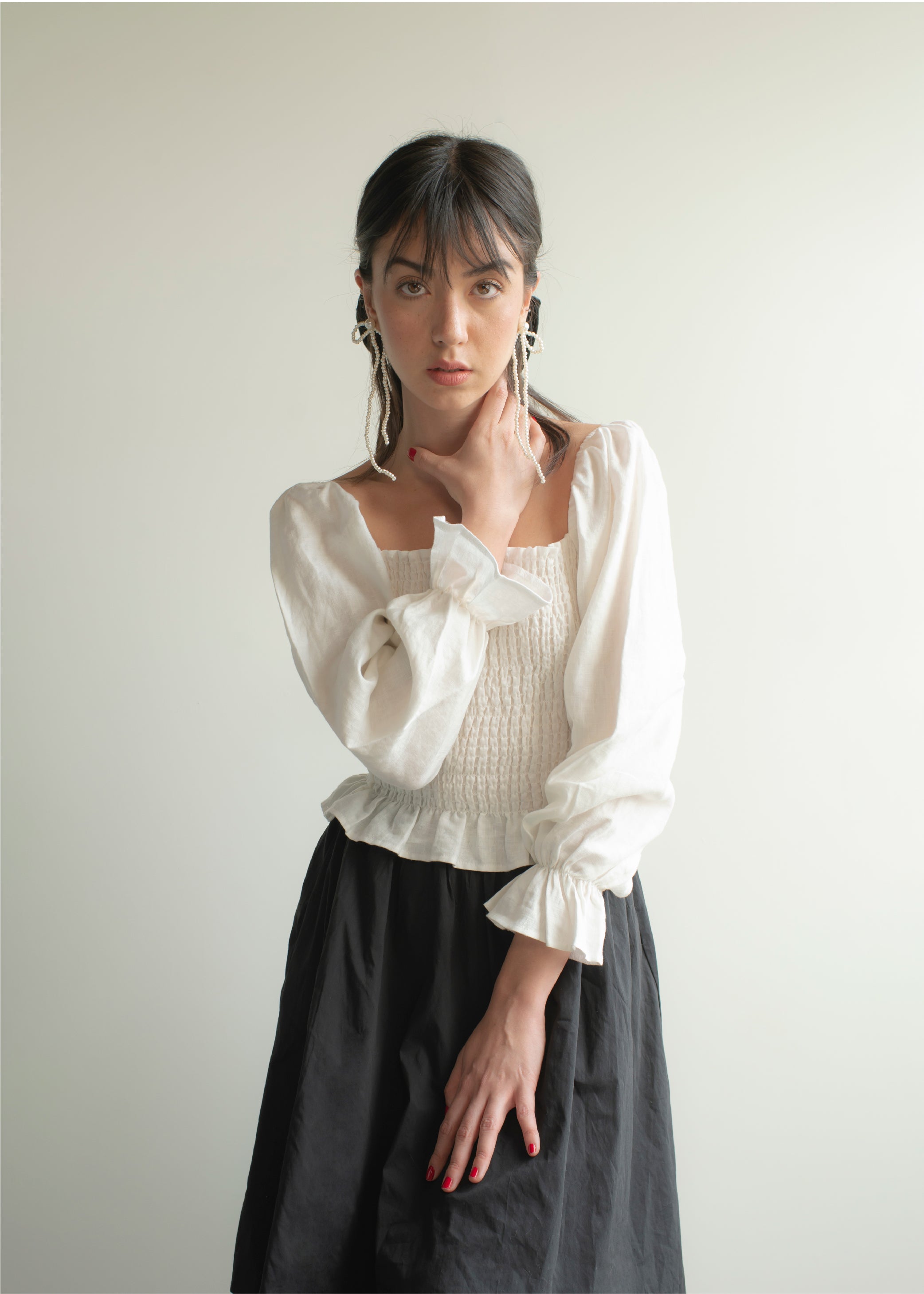 Birdy Top - White | Caramel Monster