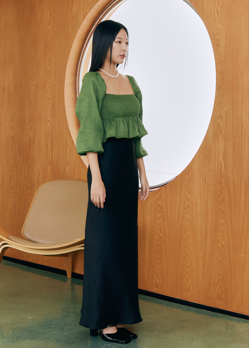 Faith Top - Clover Green | Caramel Monster