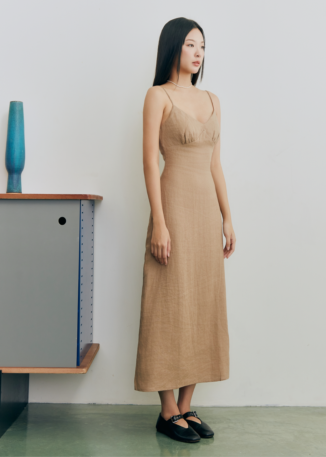 Zane Midi Dress - Hazelnut | Caramel Monster